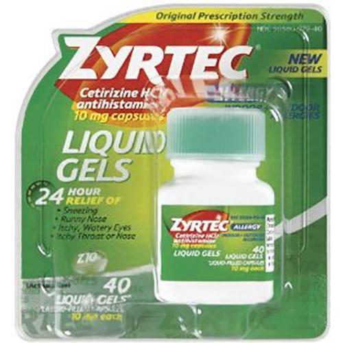 Zyrtec Liquid Gels 40 ct – Rix Wholesale